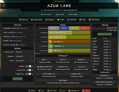 Warring Factions: Atmoburn - A Browser Space Strategy Game